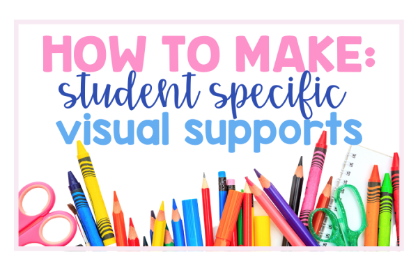 How to Make Student Specific Visual Supports - Mrs. Moe's Modifications