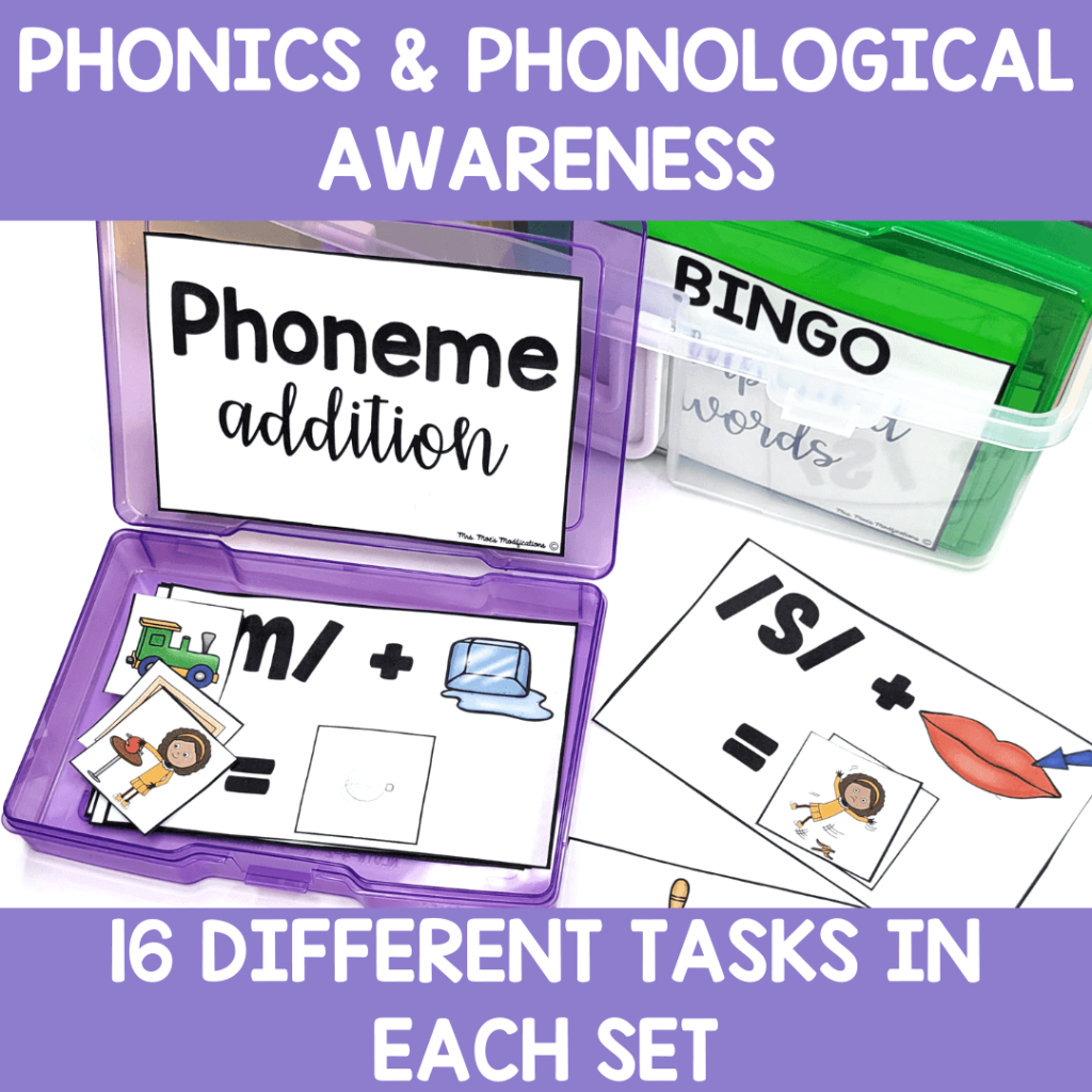 MEGA Task Box BUNDLE {reading and math} - Mrs. Moe's Modifications