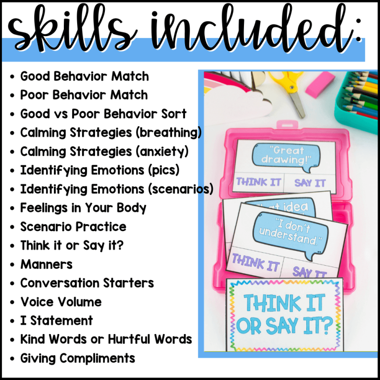 Social Emotional Learning Task Boxes - Mrs. Moe's Modifications