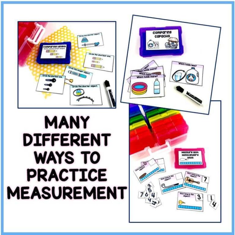Measurement Task Boxes - Mrs. Moe's Modifications