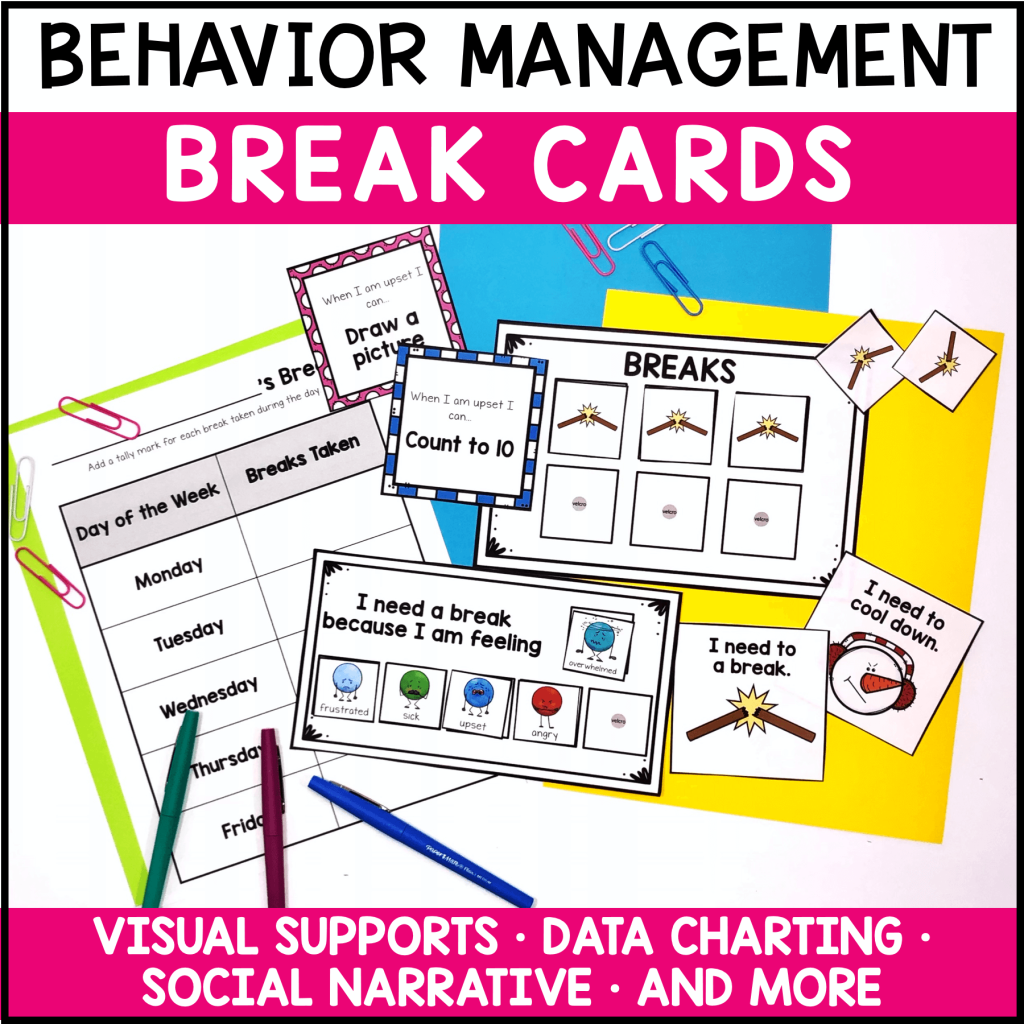 Cool Down Break Cards with Strategy Cards & more! - Mrs. Moe's ...