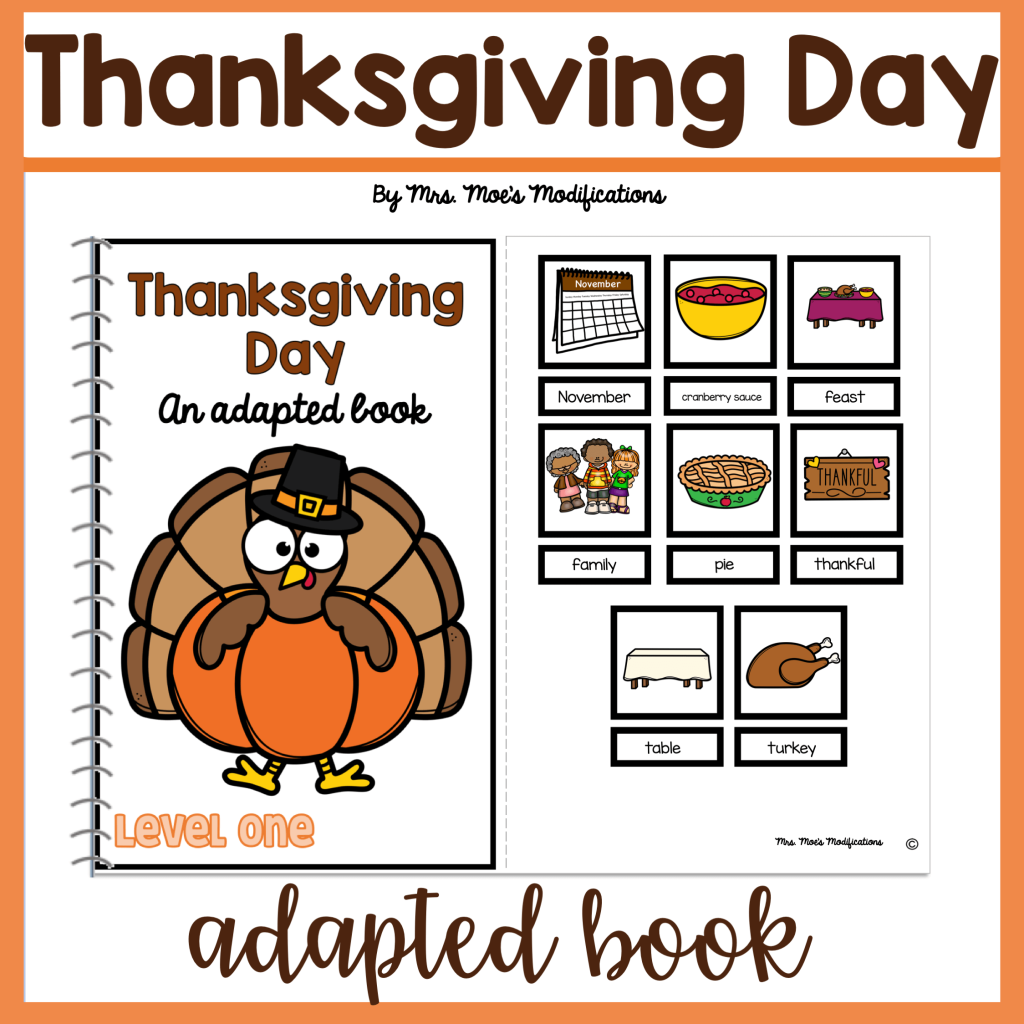 Thanksgiving Day- Adapted Book - Mrs. Moe's Modifications