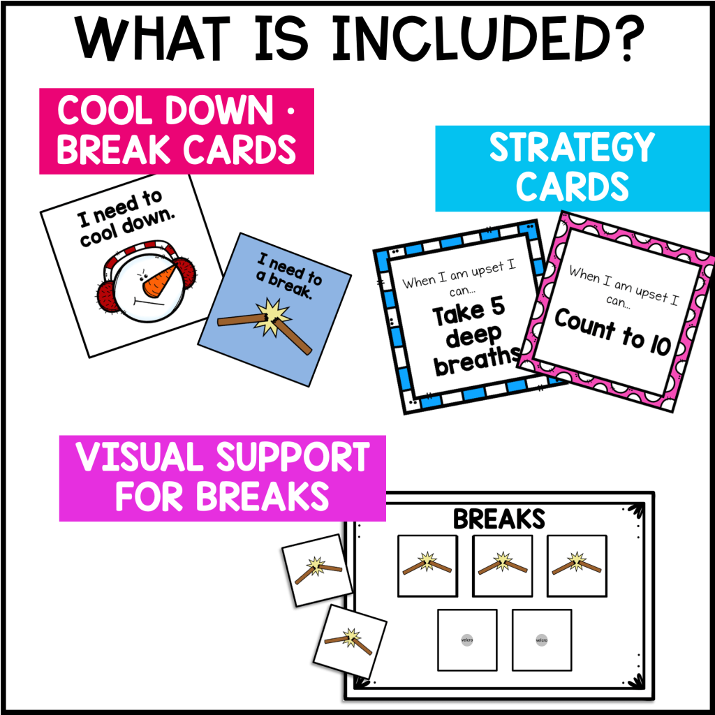 Cool Down Break Cards with Strategy Cards & more! - Mrs. Moe's ...