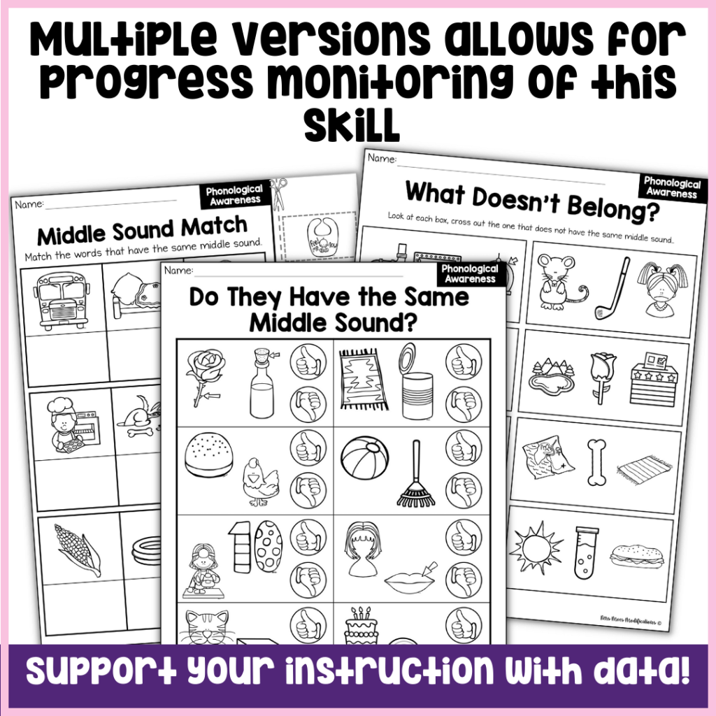 Beginning, Middle, and Ending Sounds: Phoneme Isolation: Phonological ...