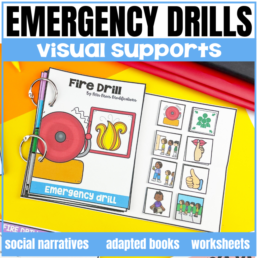 School Emergency Drills: School Safety Visual Supports - Mrs. Moe's ...