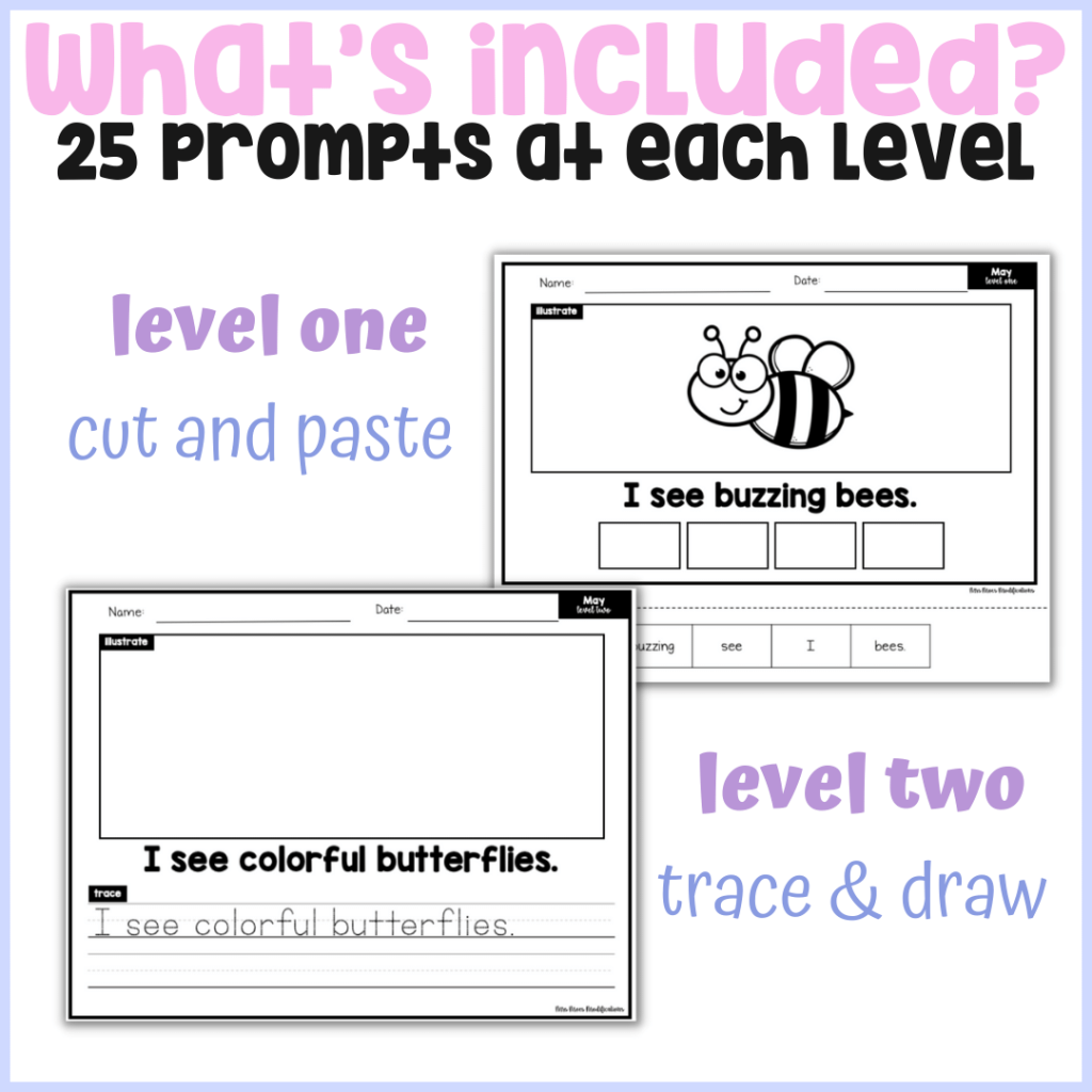 May Differentiated Writing Notebook - Mrs. Moe's Modifications