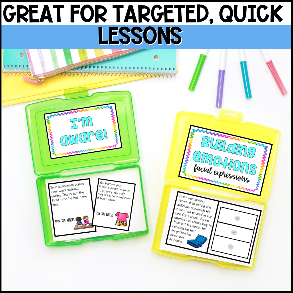 Self Awareness: Social Emotional Learning Task Boxes - Mrs. Moe's ...