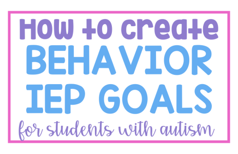 How to Create Behavior IEP Goals for Students with Autism - Mrs. Moe's ...