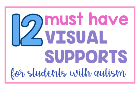 12 Must Have Visual Supports for Students with Autism - Mrs. Moe's ...