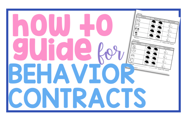 How to Guide for Behavior Contracts - Mrs. Moe's Modifications