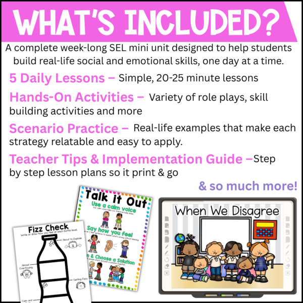 Conflict Resolution Mini Unit | Social Emotional Learning - Mrs. Moe's ...